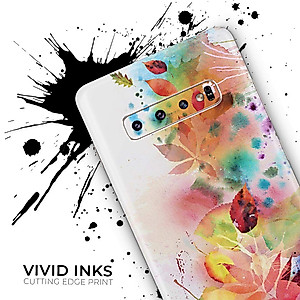 DesignSkinz Neon Colored Watercolor Branch Protective Vinyl Decal Wrap Skin Cover Compatible with The Samsung Galaxy S20 (Screen Trim & Back Glass Skin)