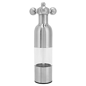 Pepper Mill,Stainless Steel Adjustable Coarseness Pepper Grinder for Black Pepper, Sea Salt and Himalayan Salt, Spice and Salt(Large)