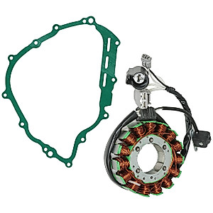 Caltric Stator and Gasket Compatible with Yamaha Rhino 700 2008-2013 Viking 700 2014-2018 5B4-81410-00-00, 1XD-81410-00-00, 3B4-15451-00-00