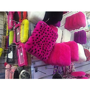 Case for 2017/2015 iPad Pro 12.9",Handmade Diamond Furry Fuzzy Luxury Bling Fluffy Winter Warm Soft Rabbit Fur Plush Cover Case for iPad Pro 12.9" 2017/2015 (1st & 2nd) (Purple)