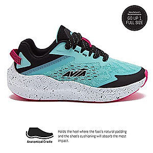 Avia Avi-Storm Girls’ Sneakers - Lightweight Tennis, Athletic, Running Shoes for Girls - Blue, 2 Little Kid