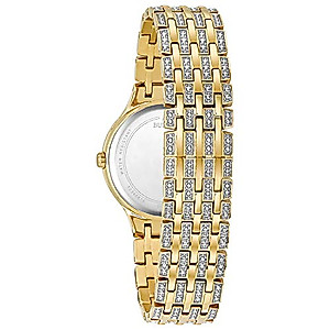 Bulova Men's Crystal Phantom Gold Tone 3-Hand Quartz Stainless Steel Style: 98A229