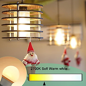 NETEHA 2 Pack A15 6W 120V E26 Base Small LED Refrigerator Light Bulb, Non-Dimmable 60W Equivalent 2700K Warm White A15/G45 Shape LED Appliance Bulb for Ceiling Fan and Lighting Fixtures