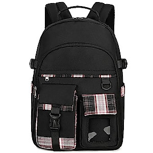 abshoo Kids Backpack For School Girls Kindergarten Elementary Bookbag School Bag (Black)