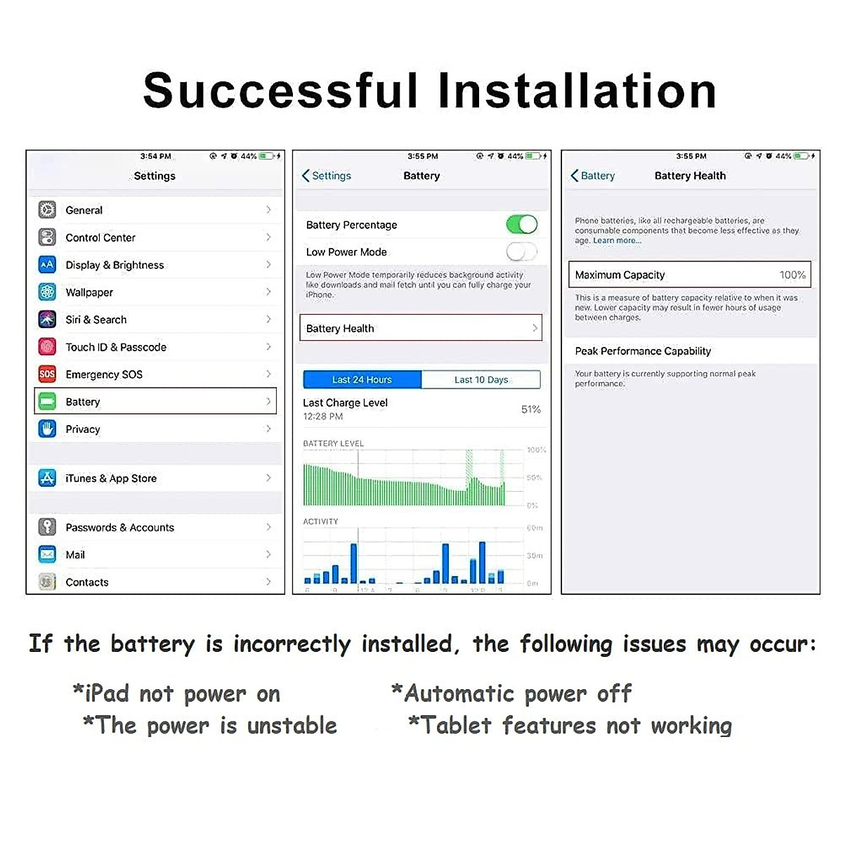 TTIMORE A1754 Battery for iPad Pro 12.9" 2nd Gen A1670 A1671 A1821