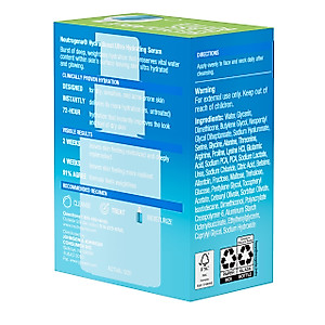 Neutrogena Hydro Boost Ultra Hydrating Serum with Hyaluronic Acid, Fragrance-Free Face Serum for Weightless Hydration and Softer, Glowing Skin, Non-Comedogenic, 1 fl. oz