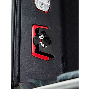 Savadicar TL01 Tailgate Limiter, Aluminum Alloy Rear Trunk Door Latch, Tail Gate Stopper for 2007-2018 Jeep Wrangler JK JKU 2-Door & 4 Door, Tailgate Replacement Accessories, Black, 1 PCs