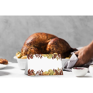 Table Place Card, Fall Harvest Thanksgiving Themed Tent Style Cards, Pack of 25 Half-Fold Reception Place Card, Perfect for Thanksgiving Dinner, Party, Birthday, Wedding, Banquet A10