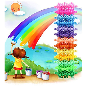 LVEA Building Blocks, STEM Toys Kids Educational Toys Building Discs Sets Interlocking Solid Plastic for Preschool Kids Boys and Girls 480 Pieces