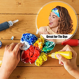 Sublimation Headband Blank Tie Dye Headband Heat Transfer Yoga Hairbands Elastic Sweatbands Iron on Transfer Bandana Head Wrap Scarf for Halloween DIY Women Teens Sports, White(Null)