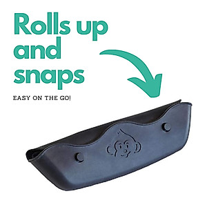 The Little Monkey Company Silicone Bibs for Babies and Toddlers - Wipes Clean in Seconds Waterproof Bib Protects from Every Mess - Made with Premium Materials