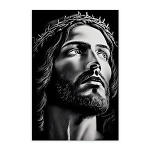MOMEPE Religion Jesus 5D Diamond Painting Kits, Jesus Diamond Art for Adults, Diamond Dots Gem Art Room Decor Aesthetic 20x24 Inch