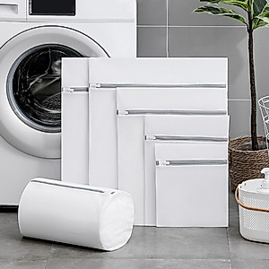 DLOULP Simple Laundry Bag Delicates Clothing Washing Bags with Houseware Laundry Bra Lingerie Wash Bag 5 Sizes