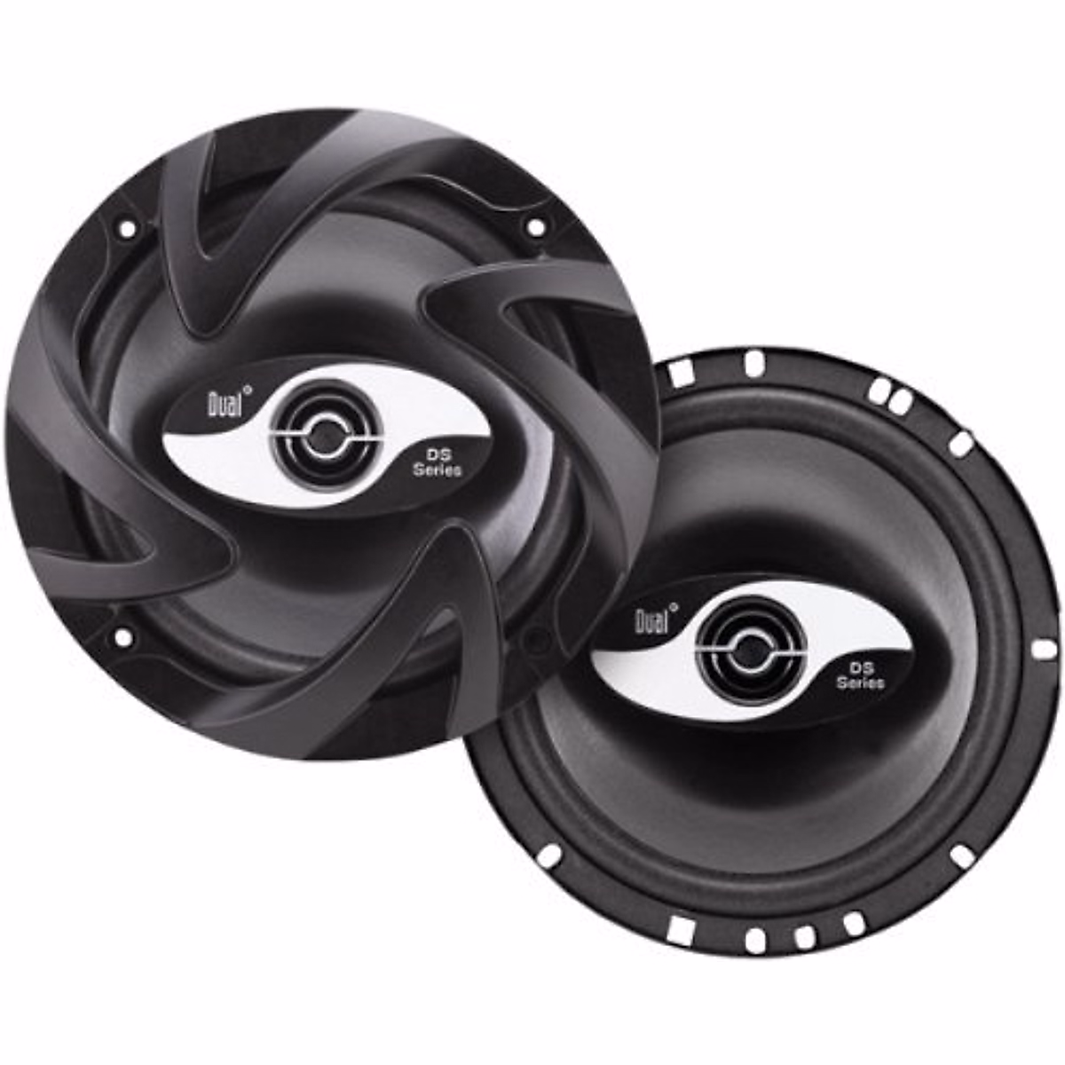Dual Electronics DS652 2-Way 6 ½ inch Car Speakers with 100 Watt Peak Power & 1 inch Mylar Balanced Dome Tweeter