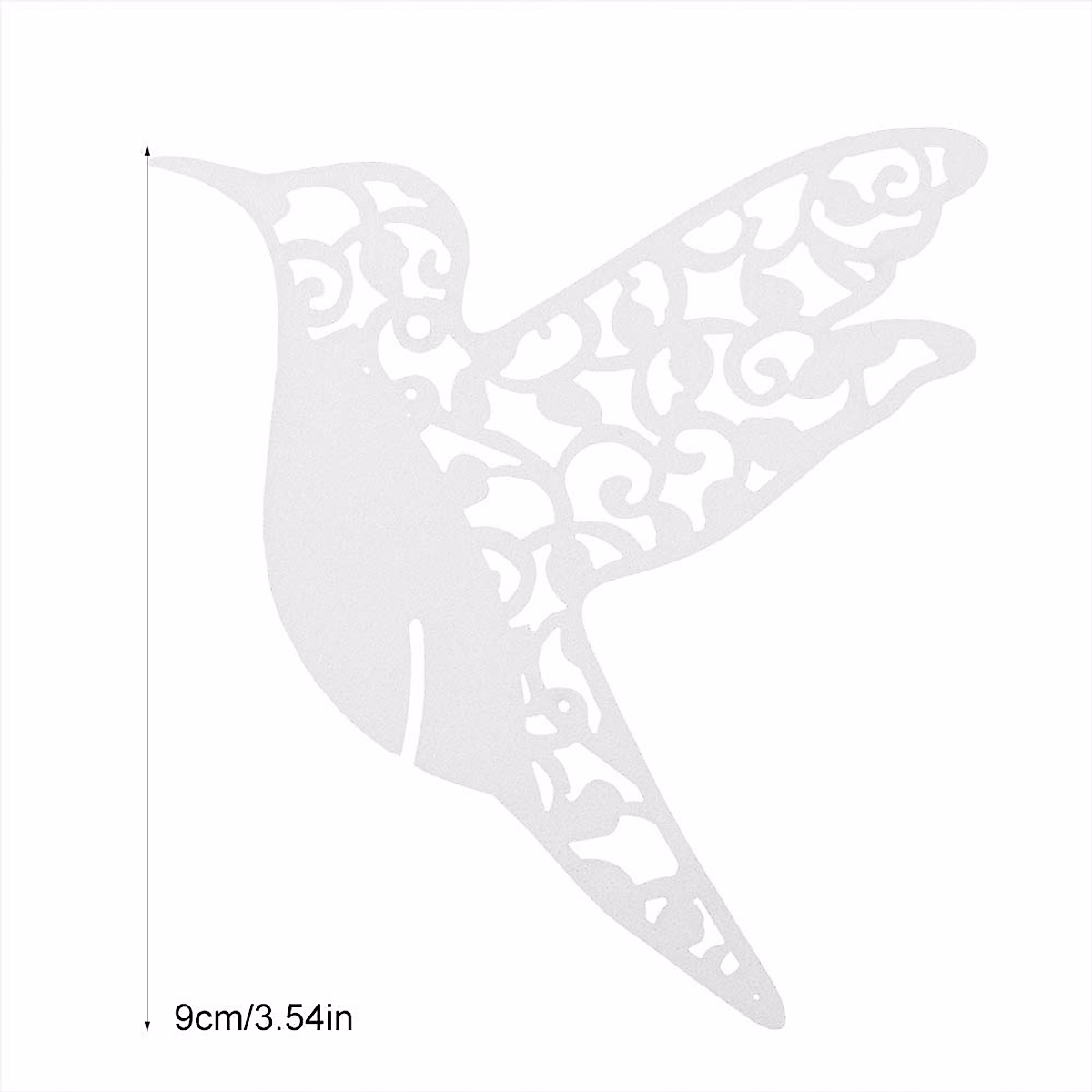 50pcs Place Cards, Little Bird Shape Table Name Cards for Wine Glass, Wedding Name Place Cards for Table Setting Receptions Parties Events Celebrations(White)