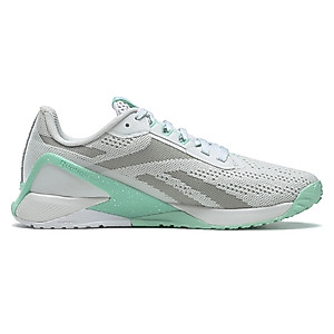 Reebok Women's Nano X1 Cross Trainer (8.5, Pure Grey 1 / Hint Mint/Pure Grey 3, Numeric_8_Point_5)