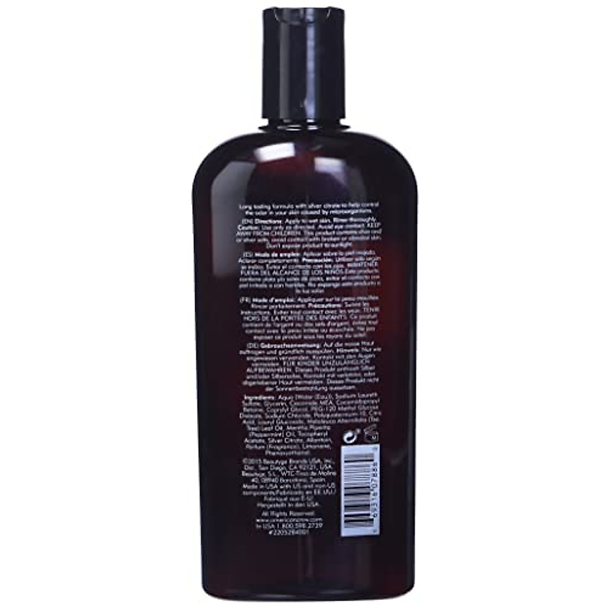 American Crew Men's Body Wash, Body Wash with 24 Hour Odor Protection, Deodorant Body Wash, 15.2 Fl Oz