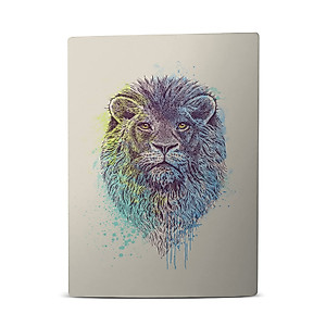 Head Case Designs Officially Licensed Rachel Caldwell Lion Art Mix Vinyl Faceplate Sticker Gaming Skin Case Cover Compatible with Sony Playstation 5 PS5 Disc Edition Console & DualSense Controller