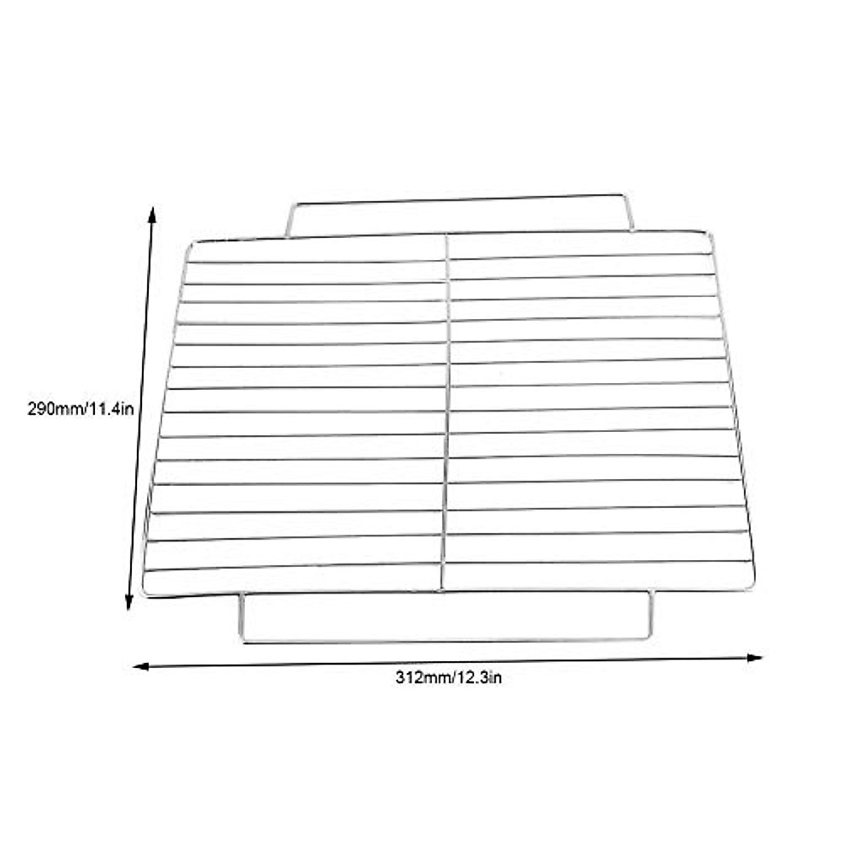 Agatige BBQ Grill Net, Stainless Steel Barbecue Wire Mesh Grill Grate Cooking Rack for Outdoor Garden Camping Hiking Picnic, 12 x 11 x 0.1 inch