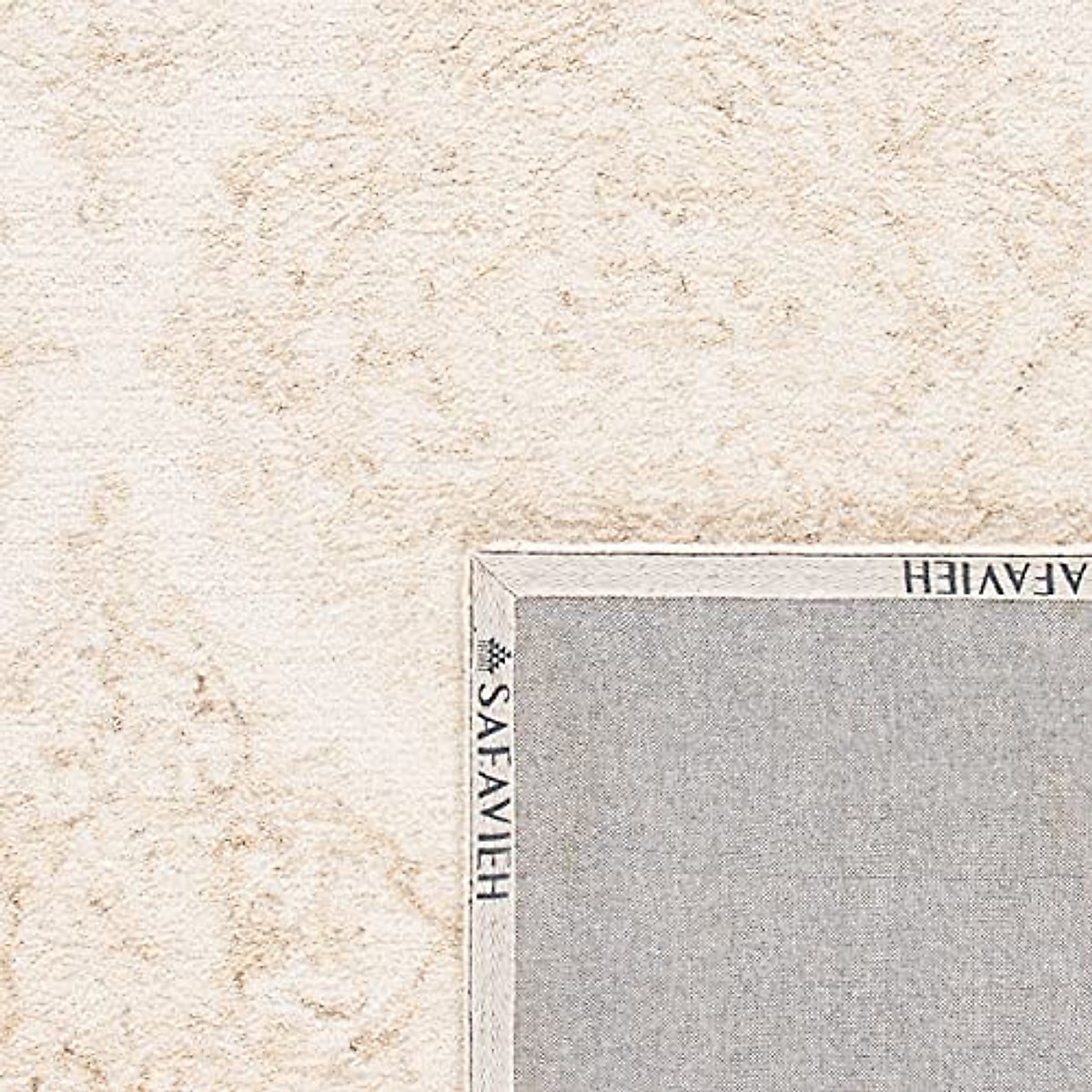 SAFAVIEH Abstract Collection 8' x 10' Ivory/Beige ABT346B Handmade Premium Wool Area Rug