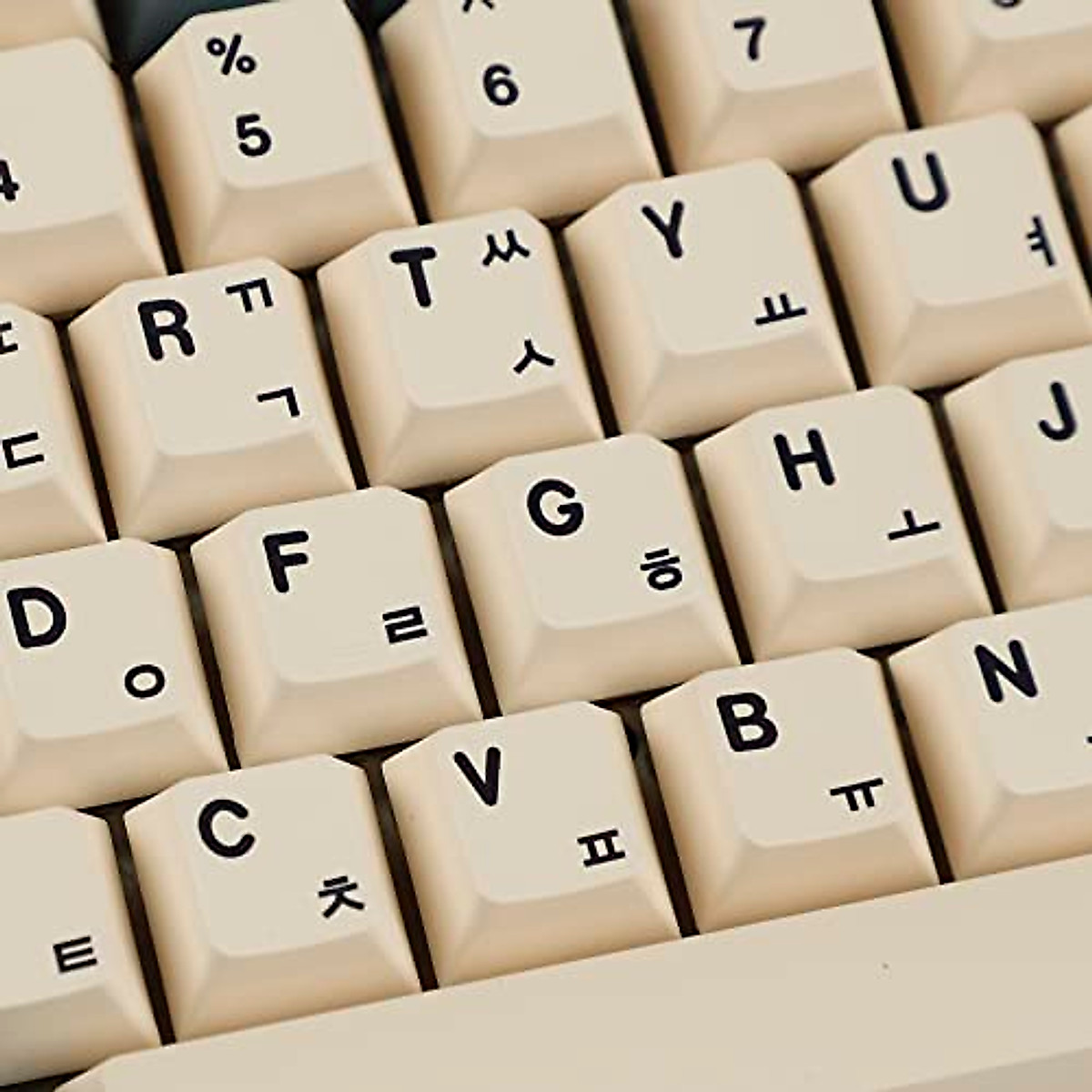 145 Apricot Yellow Korean Dye-Sub Mac Keycaps Thick PBT Cherry Profile Key caps for TKL 61 64 68 75 87 96 104 108 GMMK MX Mechanical Keyboard