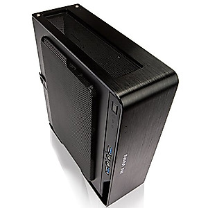 InWin Chopin SECC Mini-ITX Tower Case 150W Power Supply with 4 colors stickers inside, Black Aluminum