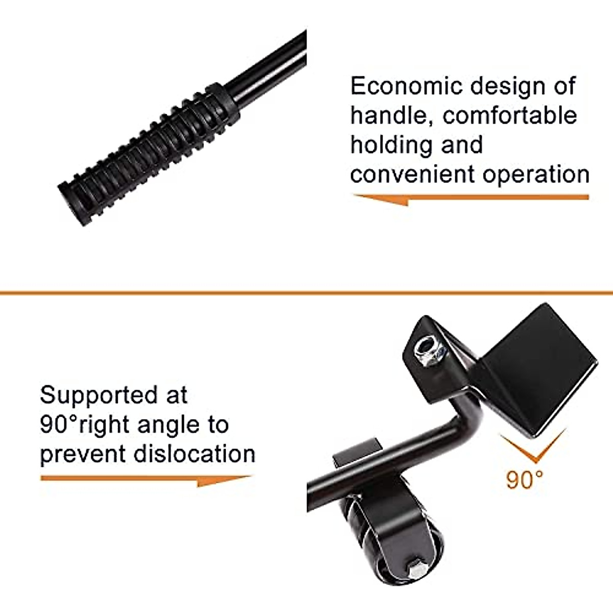 4-Pack Steel Tri-Dolly Set with Lifter, 3 Wheel Mover Dollys for Heavy Furniture, Pool Table, Grand Piano Table (Ten inch)