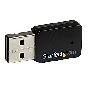 StarTech.com USB 2.0 AC600 Mini Dual Band Wireless-AC Network Adapter - 1T1R 802.11ac WiFi Adapter - 2.4GHz / 5GHz USB Wireless (USB433WACDB), Black