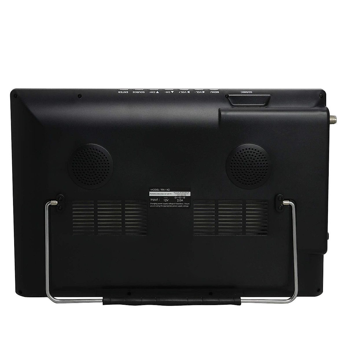 Trexonic Portable Rechargeable 14 Inch 720p LED TV with HDMI, SD/MMC, USB, VGA, AV in/Out and Built-in Digital Tuner