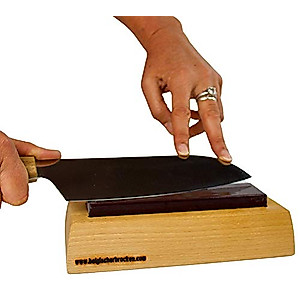 BLUE BELGIAN WHETSTONE original 5,90x1,57in I Grinding stone for knives & tools I Sharpening stone for extra fine grinding effective & highest precision I Incl. slurry stone I Grain 5000-6000