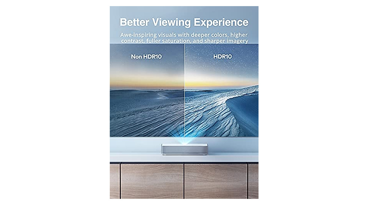 4K Ultra Short Throw Laser TV Projector with Harman Kardon Soundbar