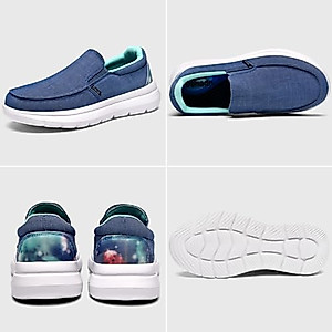 Women's Slip-On Shoes,Casual Orthopedic Walking Shoes for Plantar Fasciitis,Drop-in Heel Design, Cozy & Ultra-Soft Comfort Fit BX2303-M2-42