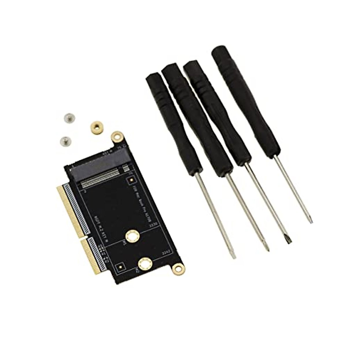 KALEA-INFORMATIQUE M2 NGFF NVMe M Key Adapter to Replace SSD 22+34 Points of a 2016 or 2017 MAC Pro A1708 with Tools