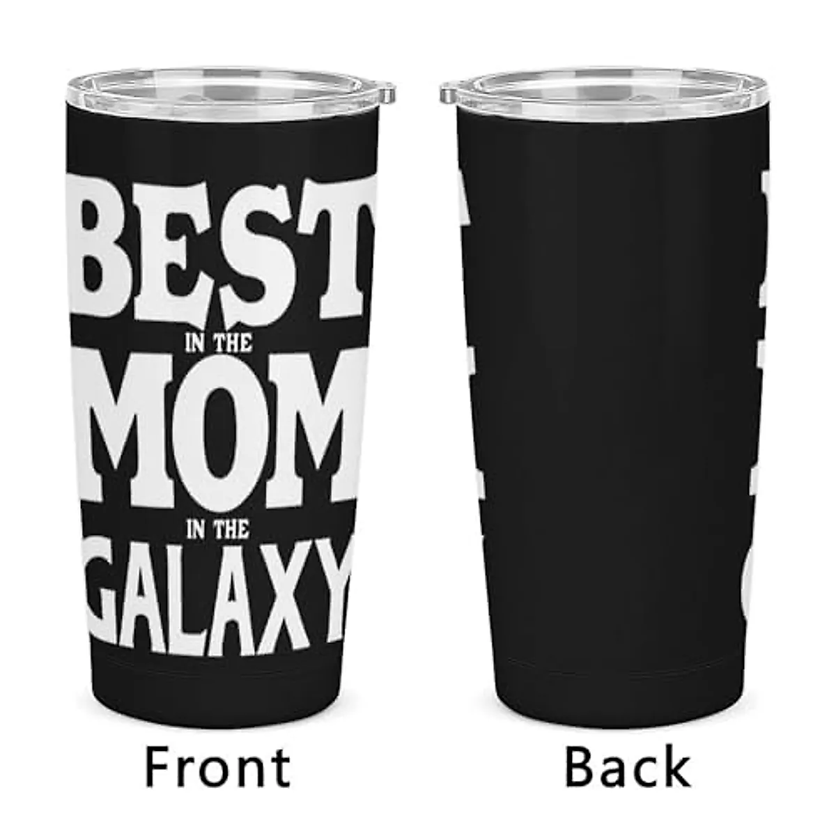 Best Mother in The Galaxy 20 OZ Stainless Steel Tumbler Travel Car Coffee Mug with Straw Lid Cleaning Brush Coffee Tumbler Mug for Women Men