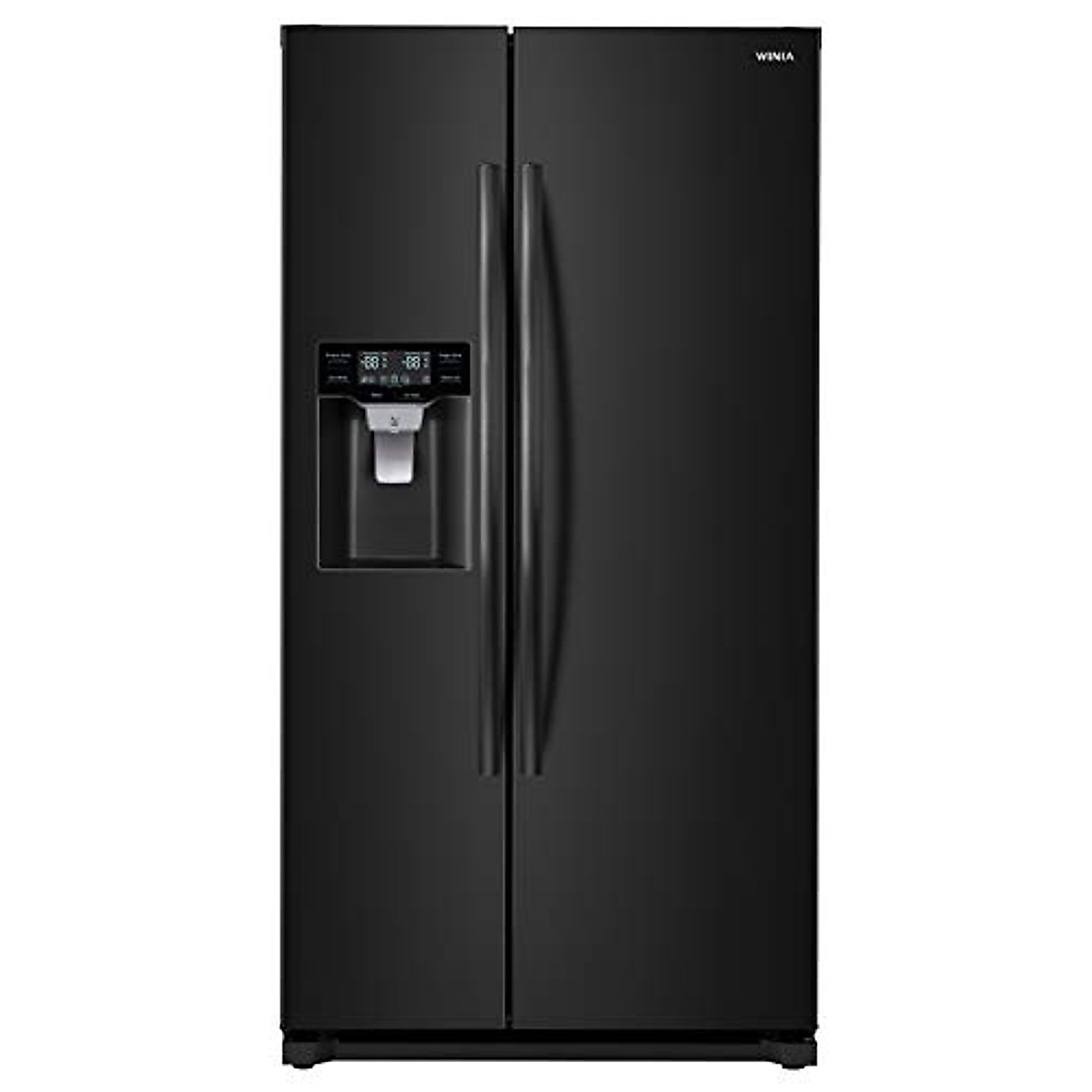 Winia WFRSY22D2B Side Mounted Refrigerator, 20 Cu.Ft, Black