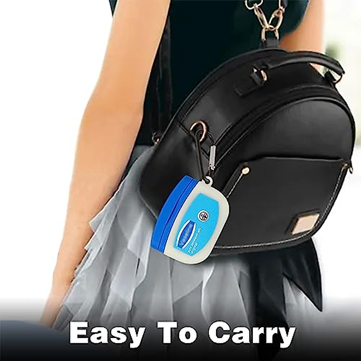 Jowhep Case for Beats Studio Buds Funny Unique 3D Design Cute Silicone Cover Fashion Kawaii Cool Fun Cartoon Wireless Powerbeats Cases for Beats Earbuds Headphones for Girls Boys Teen (Blue and White)