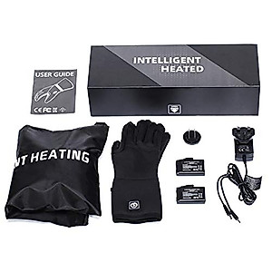 DAY WOLF Heated Glove Liners Electric Gloves for Men Women Rechargeable Battery Hand Warmer for Winter Sports Snow Biking Riding Skiing Cycling Hunting Snowboarding