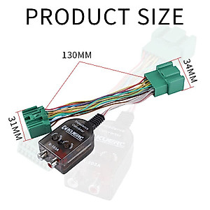 Gtpartes Original car Radio System Added Amp Adapter Harness Fit for GM Vehicles Chevy Camaro Colorado Silverado GMC Canyon Yukon Sierra 1500 2500HD 3500HD