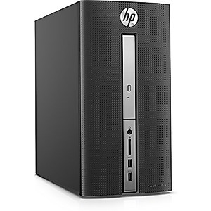 New HP Pavilion Desktop with 23" Monitor Bundle Intel i3-7100 3.9GHz 8GB RAM 1TB HDD DVD VGA HDMI Windows 10