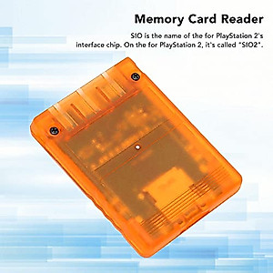 Zunate PS2 MX4SIO SIO2SD Reader Adapter, Hand Made Stable Replacement MX4SIO TF Adapter for PS2(Orange)