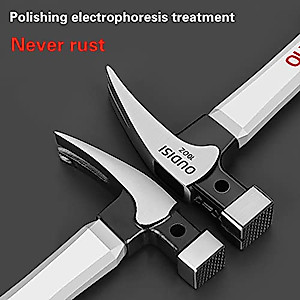 OUDISI Claw Hammer, Frame Hammer With Magnetic Nail Remover is Forged From High Carbon Steel, Rust-Resistant, Impact-Resistant, High-Hardness Hammer TX-A1