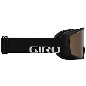 Giro Index 2.0 OTG Ski Goggles - Snowboard Goggles for Men, Women & Youth - Black Wordmark Strap with Amber Rose Lens