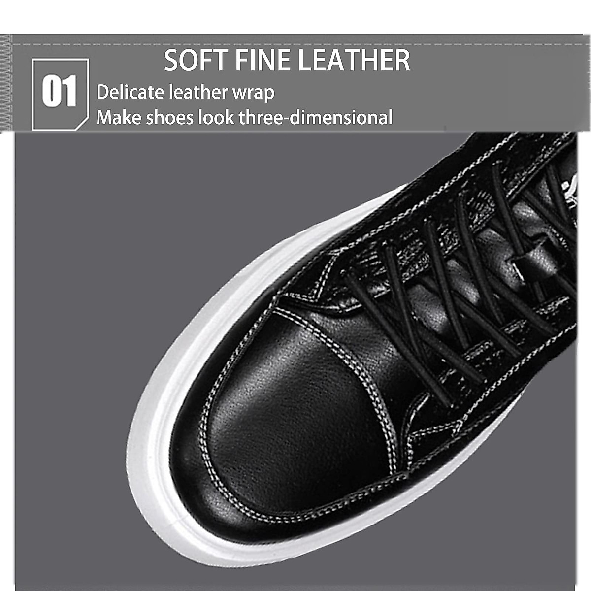 Men’s Crocodile Print Lace Up Low Top Flat Leather Sneakers Breathable Light-Weight Outdoor Causal Walking Shoes Slip On Comfortable Working Driving Non-Slip Sports Shoes (white and black,7)