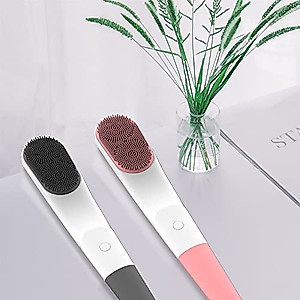 INGVY Dry Brushing Body Brush Electric Bath Machine Intelligent Electric Massage Bath Brush Bath Refresh Long Handle Bath Massager