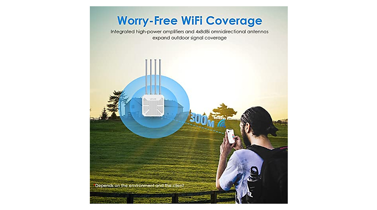 WAVLINK Outdoor WiFi 6 Extender - AX1800 | High Power