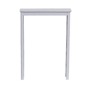 Alaterre Furniture Dorset 27" D x 9" D White Wood Toilet Base Cabinet with 23" W x 34" H x 7 7/8" D Storage Compartment, Clean Lines & Non-Abrasive Cleaning for Organizational & Decorative Appeal