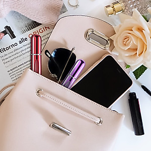 Yamadura Mini Refillable Perfume Portable Atomizer Bottle Refillable Perfume Spray, Refill Pump Case for Traveling and Outgoing (5ml, 4 Pack) 4