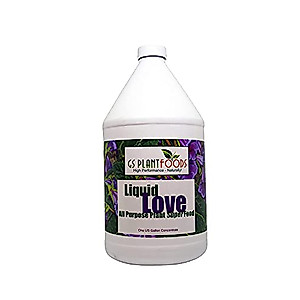 Liquid Love Plant Food by GS Plant Foods- All Purpose Plant Fertilizer (1 Gallon) - Liquid Fertilizer for Herb Gardens, House Plants, Vegetables, Fruit Trees, Lawns & Shrubs