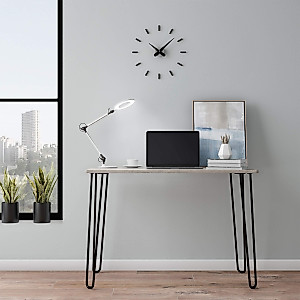 Lavish Home LED Desk Lamp - Swing Arm Architect Lamp - Adjustable Natural Sun Lighting for Home Office, Bedroom, or Dorm Room (White)