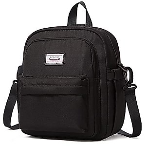 Scorlia Insulated Lunch Bag, Classic Backpack Style Lunch Tote for Women, Large Convertible Lunch Cooler Box with Side pockets for Girls, Kids, School, Office, Beach, Picnic, Black